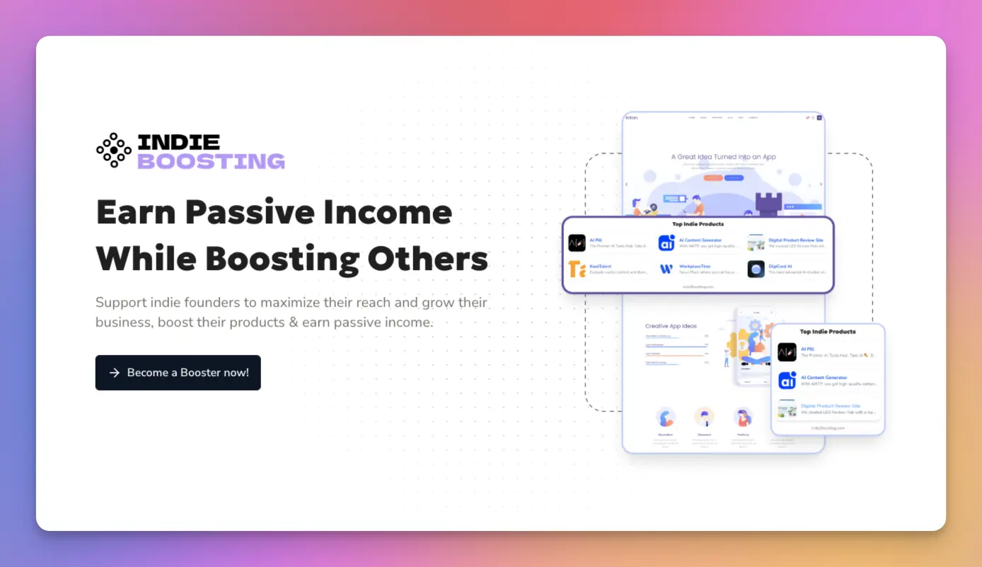 Become an Indie Booster | Indie Boosting